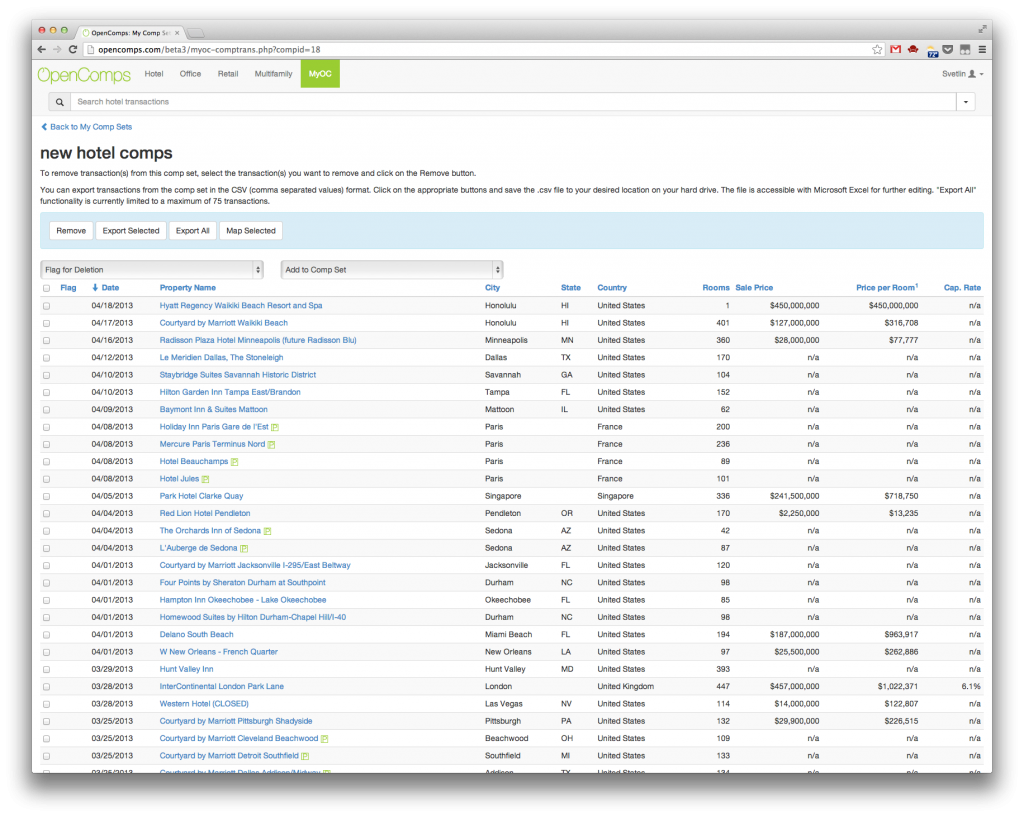 My Comp Set – OpenComps Blog